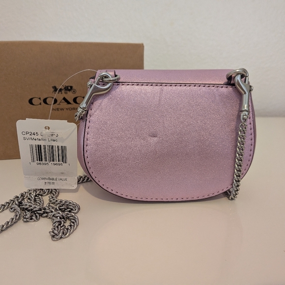 Coach | Bags | Coach Metallic Pink Mini Crossbody Bag | Poshmark